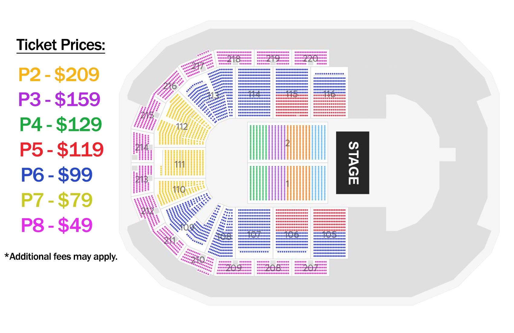 Seating Charts | CURE Insurance Arena